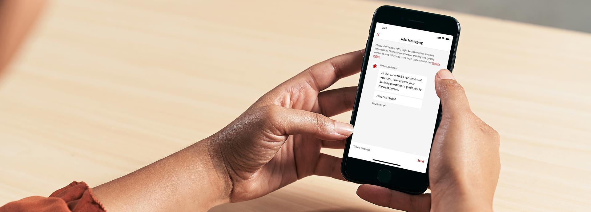 Message NAB for your personal banking enquiries - NAB