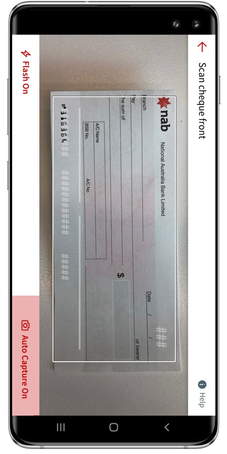 How to deposit cheques using a mobile | NAB app help for Android - NAB