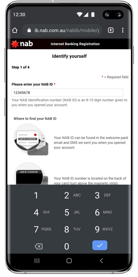 Internet banking | Register for online banking - NAB